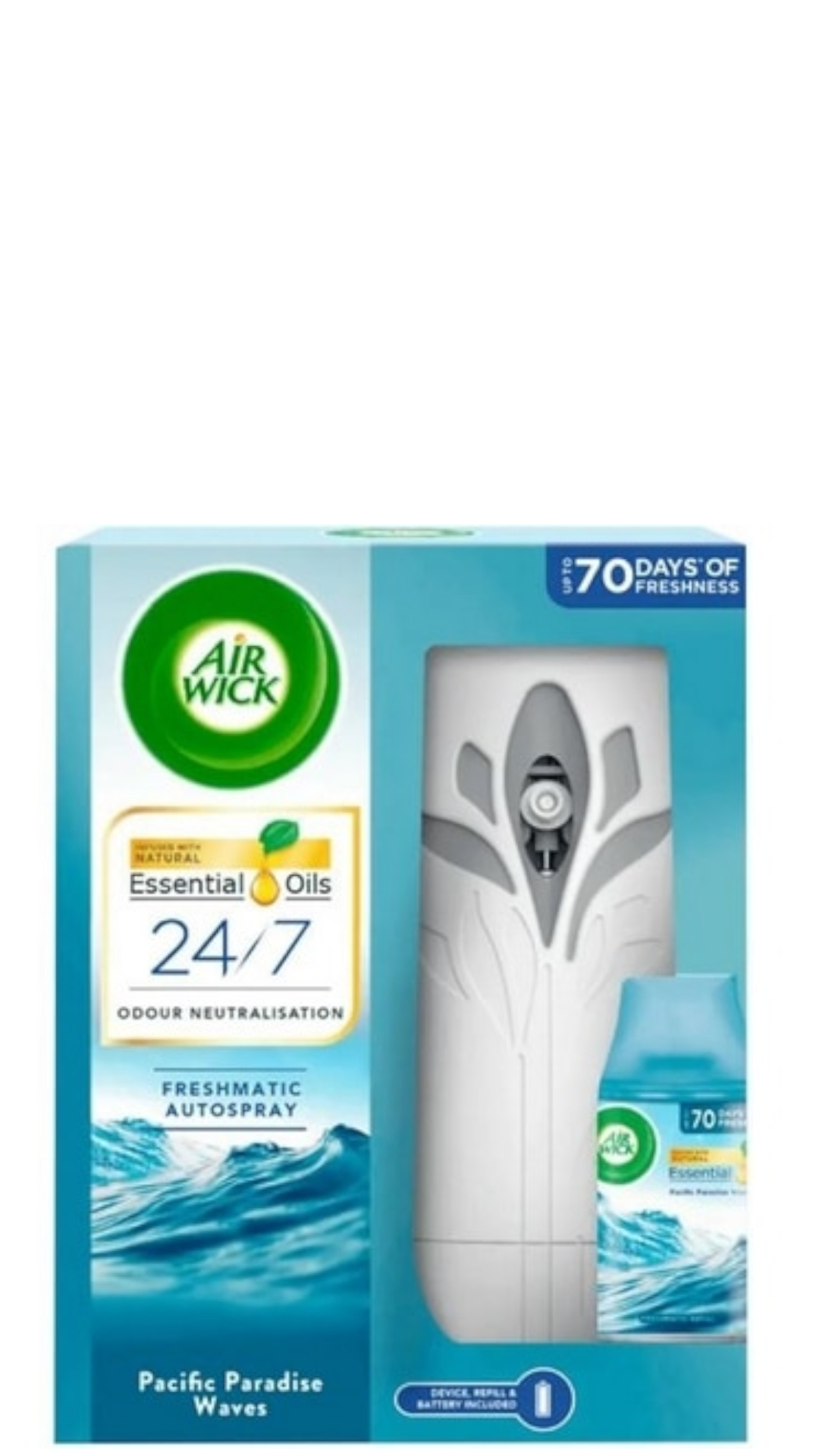 Airwick Freshmatic Max Houder + navulling Pacific Paradise 250 ml ...