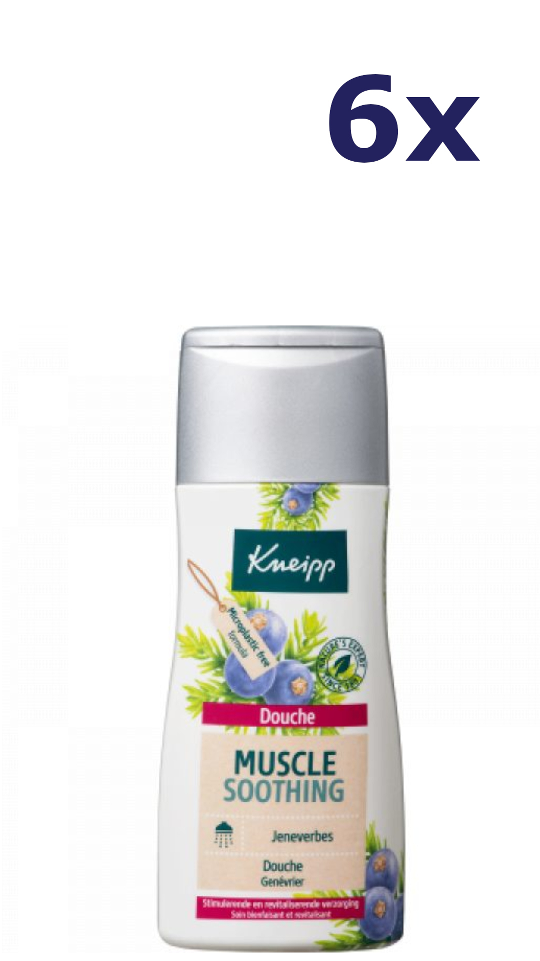 6x Kneipp Douche 200 ml Muscle Soothing jeneverbes - Plusjevoordeel