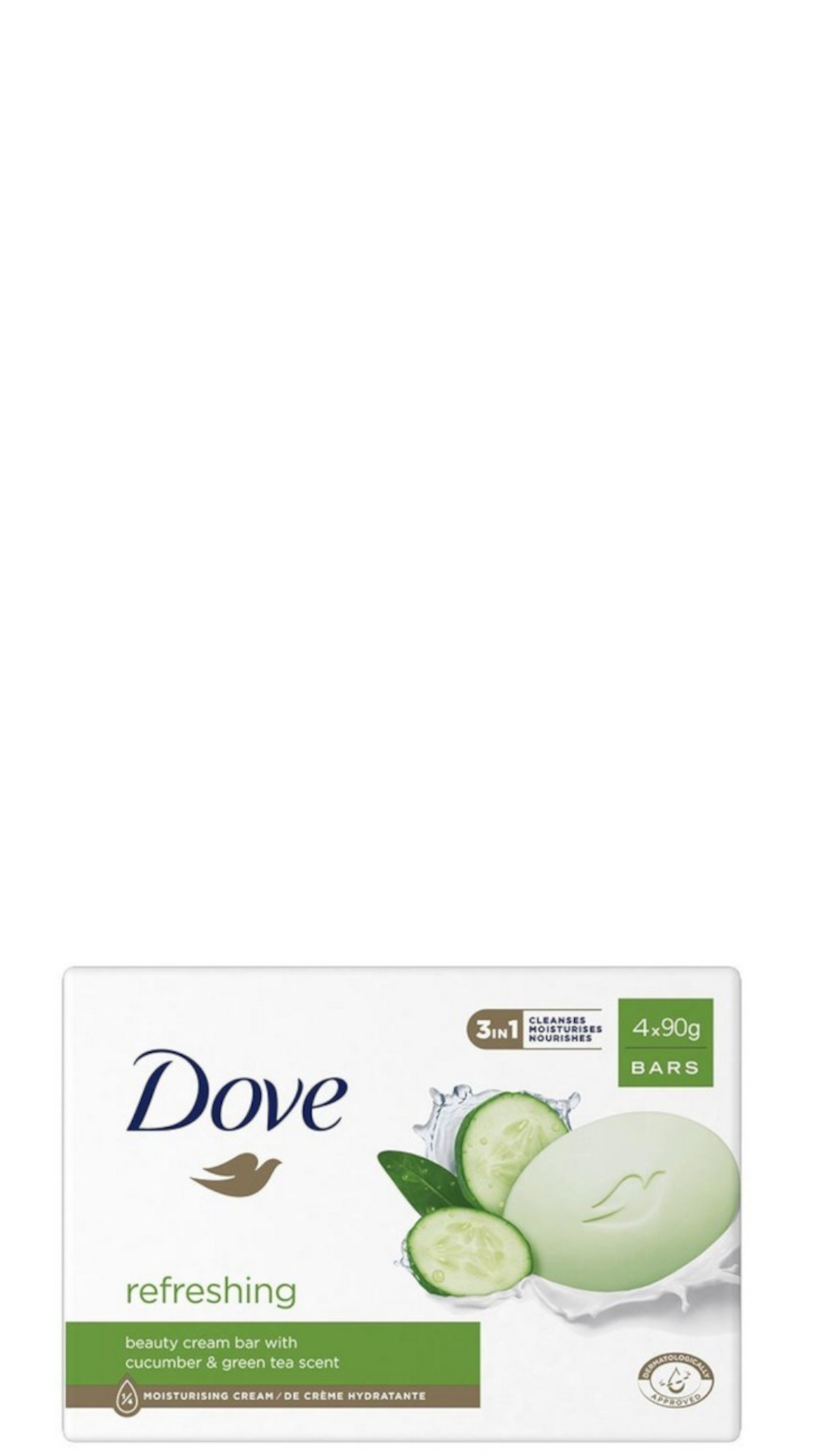 Dove Zeep – Go Fresh komkommer 4 x 90 gr - Plusjevoordeel